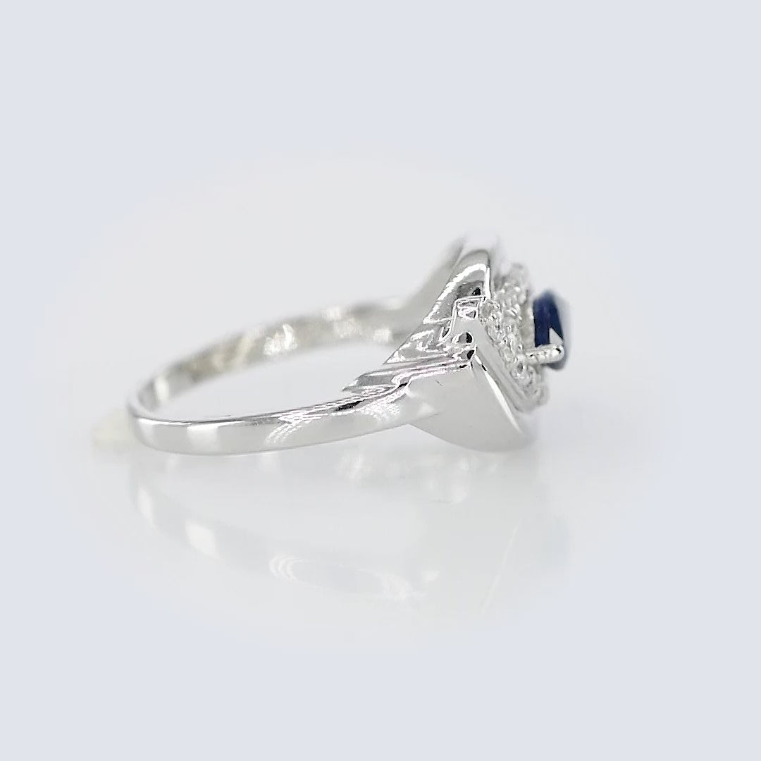 Blue Sapphire Silver Rings | Wholesale Fine Silver Jewelry – Anshi ...